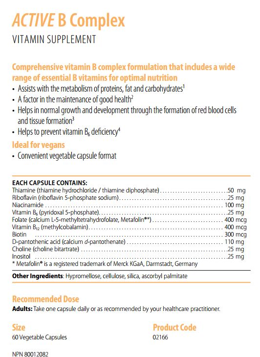 Active B Complex capsules 60caps by pharmaX-SE-VM19-60